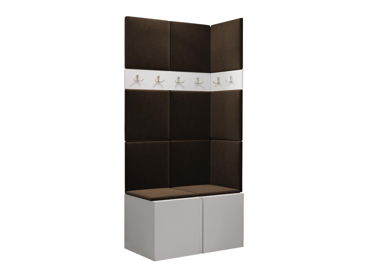 Komplet za predsobo Hartford 264 (Bela) - Pohištvo za predsobo | Pohistvo.si