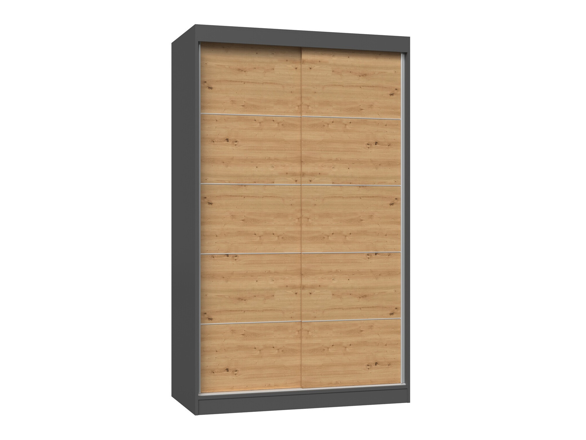 Garderobna omara Mandeville 164 (Antracit + Artisan hrast) - Pohištvo za dnevno sobo | Pohistvo.si