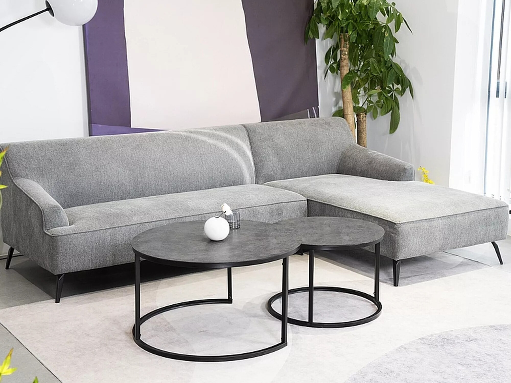 Komplet klubskih mizic Detroit 494 (Siva) - Pohištvo za dnevno sobo ...